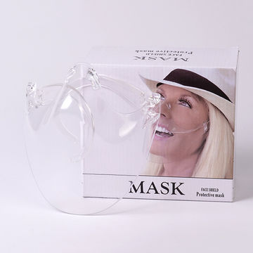 China 2020 New Design Transparent Mask Clear Anti Fog Plastic Face ...