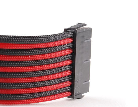 PSU Sleeved Cable, 18AWG Yellow Braided ATX EPS PCI-E Extension Cable ...