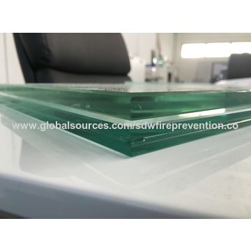 China EW90 15mm thick fire resistant glass laminated glass fire ...