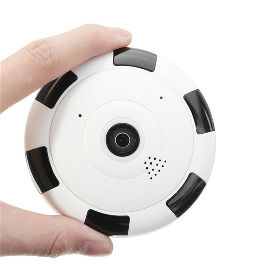 360 Panoramic Fisheye Lens IR Night Vision Home Motion Alarm Wifi Spy ...