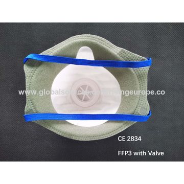 ChinaFFP3 particle mask respirator with valve EN149 CE notified body ...