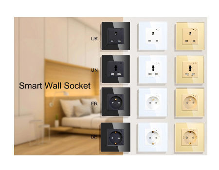 China LARKKEY Tuya Smart Home Smart wall socket Smart UK wall alexa ...