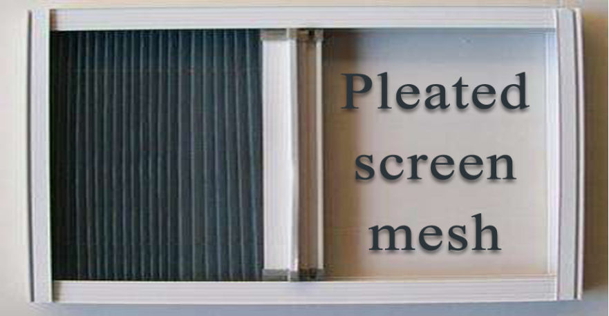 China Fabric Insect Pleated screen, Fireproof&Waterproof can be rolled ...