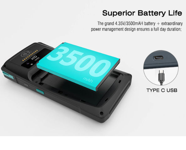 China 5.7 Inch New Style Android 10 EMV Amex Certificates Handheld POS ...