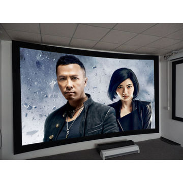 China 180 Inch 16:9 4K Utra HD Curved Frame Projector Screen, Home ...