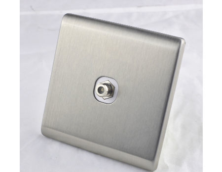 ChinaTerminal wall panel plate audio signal input satellite TV socket ...