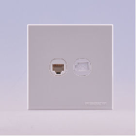 China New design RJ45 CAT6 wall telephone socket and shutter on Global ...