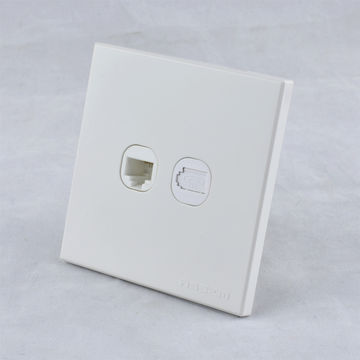 China New design RJ45 CAT6 wall telephone socket and shutter on Global ...