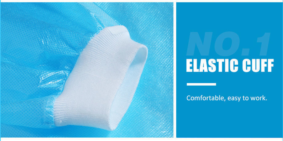 China AAMI Level 2 pppe isolation gowns with water proof feature on ...