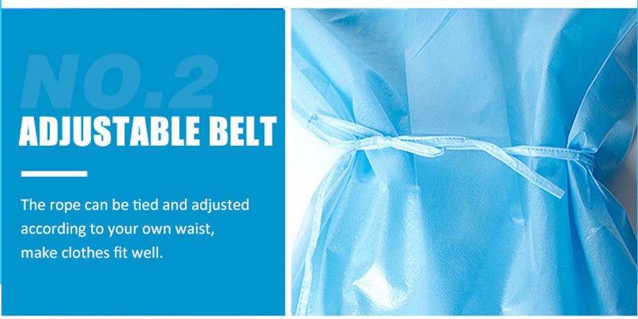 China AAMI Level 2 pppe isolation gowns with water proof feature on ...