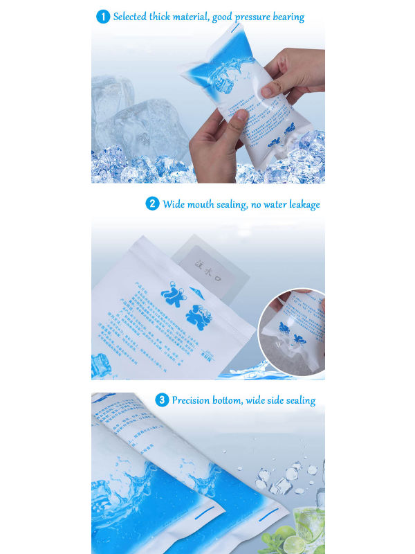 Ice packs,Reusable water injection packing custom shipping wrap seafood ...