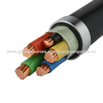 China Cu/XLPE/AWA/PVC 4core 1.5mm 25mm 300mm 300mm2 copper electrical ...