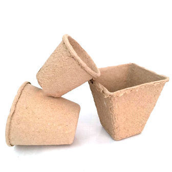 Molded pulp paper biodegradable flower pot OEM Disposable Pulp Paper ...