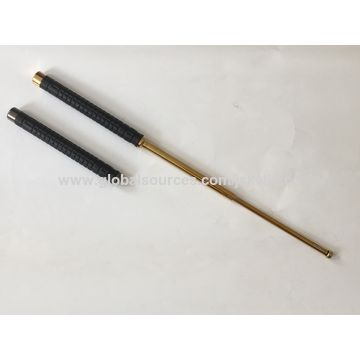 China Rubber Handle Police Extendable Baton with nylon holder on Global ...