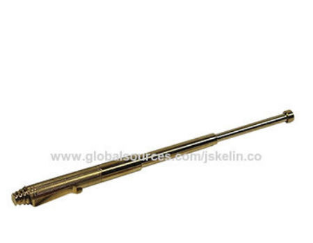 China Gold Color Pocket Tactical Pen Extendable Steel Police Stick on ...