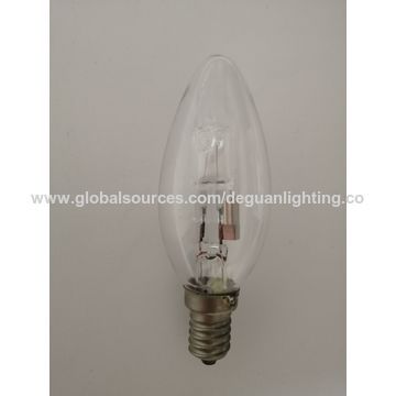 China C35 E14 SES 42W ECO halogen bulb-Candle Light Bulb Energy Saving ...