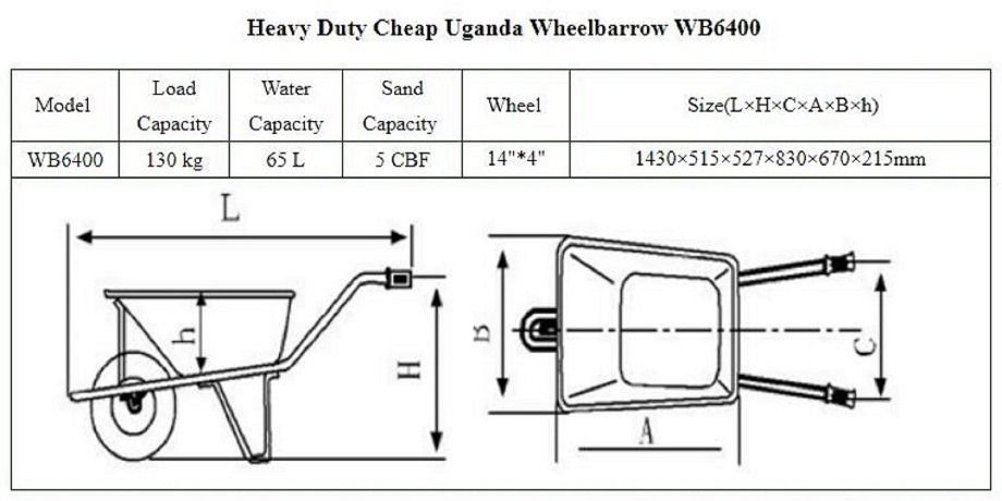 China New design metal tray double pneumatic tire trolley garden ...