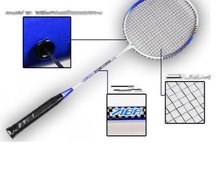 China Aluminum alloy badminton racket metal baking lacquer two-color ...