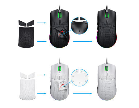 China Gaming mice with Honeycomb design mouse the lightest gaming mouse ...