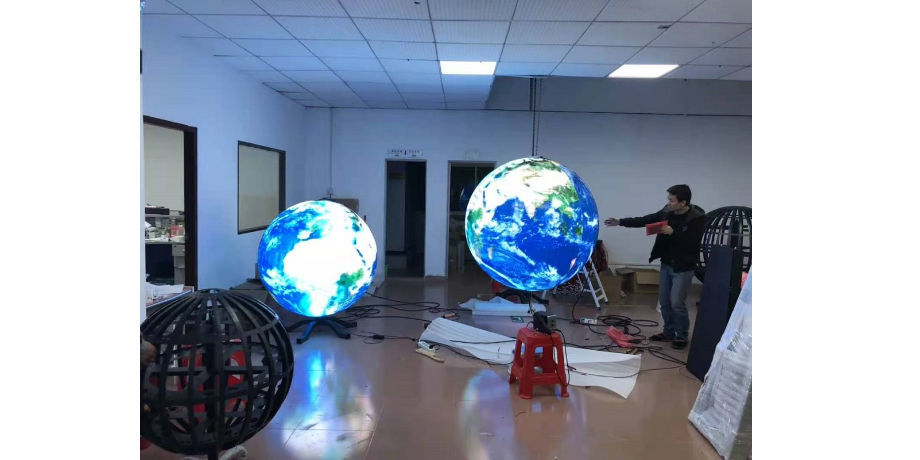 Hoisting spherical LED display screen, indoor fixed led screen indoor ...