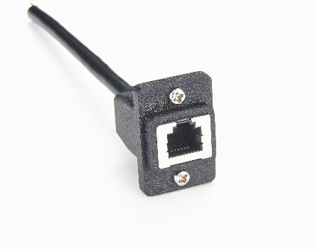 Panel Mount Ethernet Patch Cable 6p6c Female Socket To Phone Plug ...