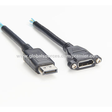 China 20 pin DP DisplayPort Extension Panel Mount Cable on Global ...