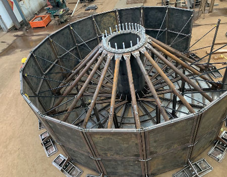 China10M-100M Galvanized Steel Wind Turbine power Tower Monopole on ...