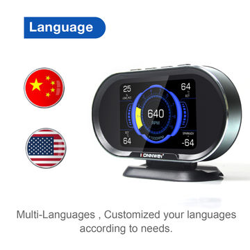 China OBD 2 HUD Head Up Display Digital Car Alarms Auto Speed Meter ...
