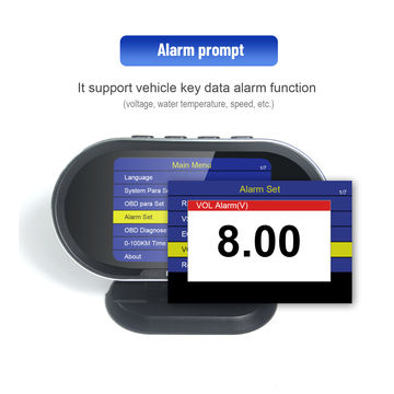 China OBD 2 HUD Head Up Display Digital Car Alarms Auto Speed Meter ...