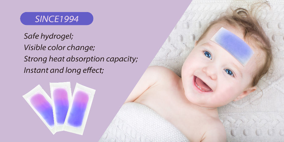 FDA CE certificate baby cooling gel pads fever reduce pads hydrogel ...