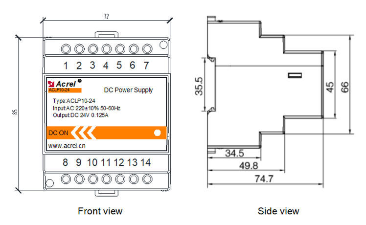 China Din rail power supply output DC 24V with indicator for instrument ...