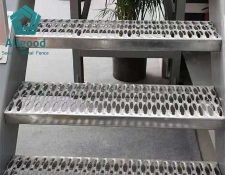 China [Allgood] perforated metal stair treads, perforated non-slip ...