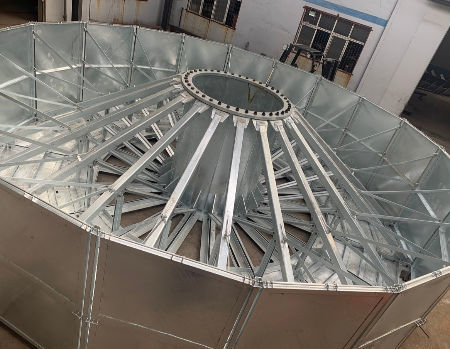 China10M-100M Wind Turbine power Flange Galvanized Steel Tower Monopole ...