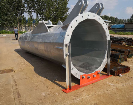 Galvanized Steel Wind Turbine Flange Monopole Wind tower, wind tower ...