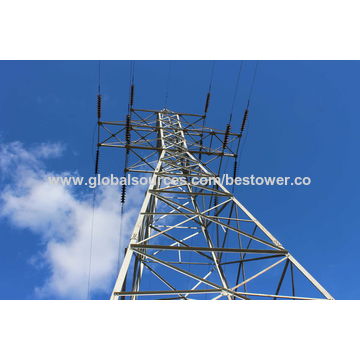 China Galvanized Lattice Angle Steel Structure Power Transmission Line ...