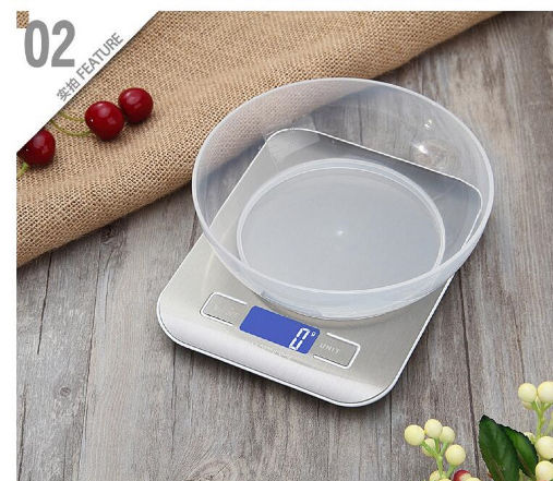 China Stainless steel scale 5 kg food electronic scale small kitchen ...