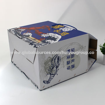China Wax coated seafood box, wax red fish seafood boxes,fresh seafood ...