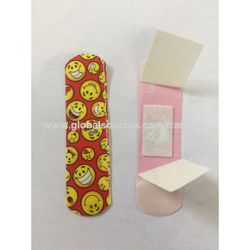 Cartoon Band Aid On Finger