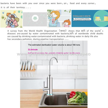 China Uv sterilizer smart uvc led disinfection faucet for direct ...