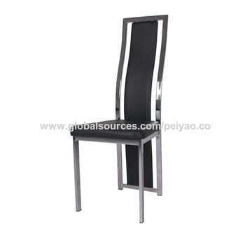 China Modern high back metal frame dining chair on Global Sources ...
