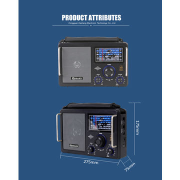 China Multiband FM AIR MB MW LW SW1-2 7 band portable all band radio ...