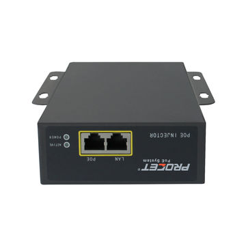 China PROCET Single-port High Power Industrial 60W Passive PoE Injector ...