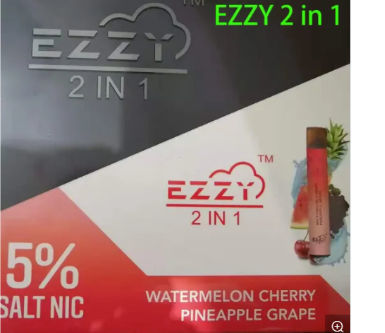 China Ezzy 2 in 1 Disposable Vape 2000 Puffs E Cigarette Device 6.5ml 2 ...