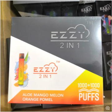 China Ezzy 2 in 1 Disposable Vape 2000 Puffs E Cigarette Device 6.5ml 2 ...