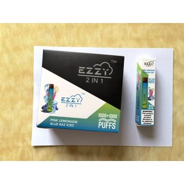 China Ezzy 2 in 1 Disposable Vape 2000 Puffs E Cigarette Device 6.5ml 2 ...