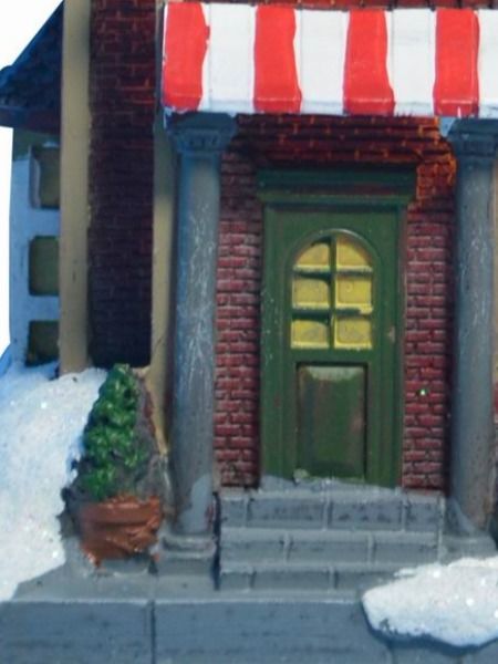 China Polyresin Lighted Christmas House with LED with Music Table Top ...