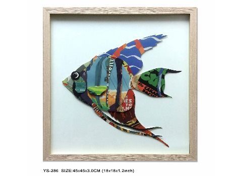 Modern hand made Craft 3D paper fish decoration wall art, hand-made ...