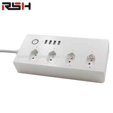 China Smart WiFi Remote Control Power Strip with Timming Function Work ...