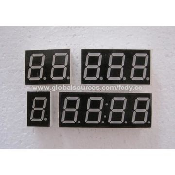 China0.8" Super Bright Red 7 Segment LED Digital Display for Battery ...