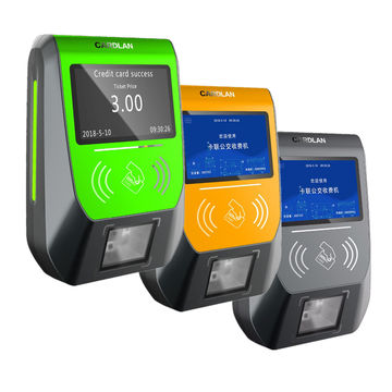 China Cardlan linux Android bus pos terminal rfid validator card reader bus fare box with ...